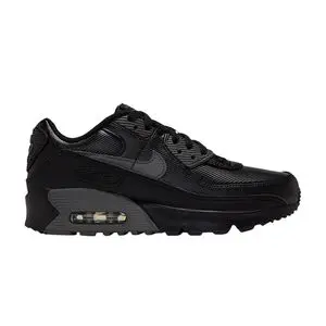 Nike Air Max 90 Se Gs Metallic Silver - Black
