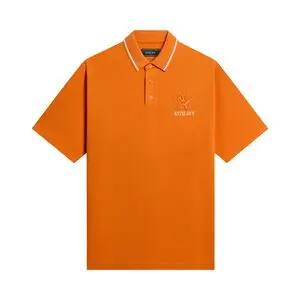 Kith Ivy Tipped Polo 'clementine - Orange
