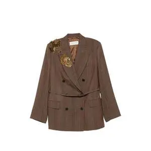 Dries Van Noten Jackets Oversized Jackets - Brown