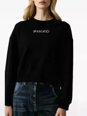 Pinko Embellished Logo-patch Sweater