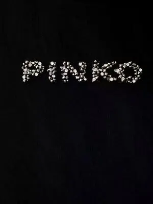 Pinko Embellished Logo-patch Sweater