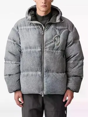 HELIOT EMIL Padded Hooded Jacket - Grey