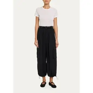 Sea Jemima Wool Balloon-leg Crop Cargo Pants