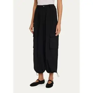 Sea Jemima Wool Balloon-leg Crop Cargo Pants