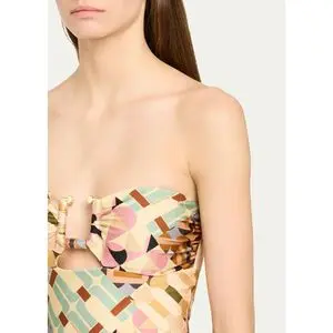 Zimmermann Fairlight Enamel One-piece Swimsuit