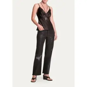 TWP Kent Coated Denim Straight-leg Jeans