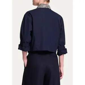 TWP New Chapter Crystal-collar Cotton Shirt