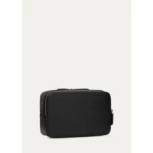 SERAPIAN Zipped Leather Travel Pouch