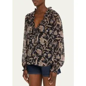 Veronica Beard Hickory Paisley Blouse