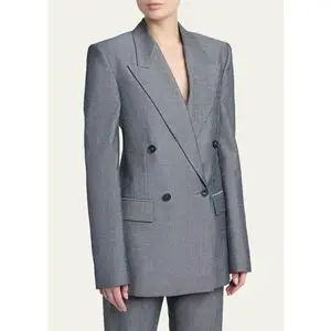 Stella McCartney Double-breasted Twill Blazer
