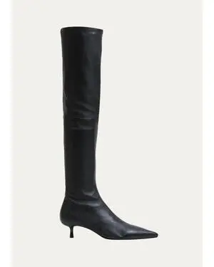 Simkhai 35mm Joni Stretch Leather Over-the-knee Boots