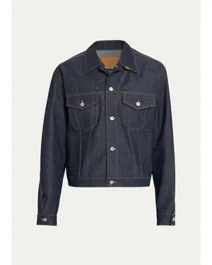 PUBLIC SCHOOL NEW YORK Cumberland Rounded Denim Jacket - Blue
