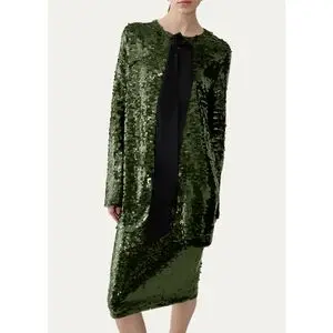 Carolina Herrera Sequin Embellished Long Cardigan