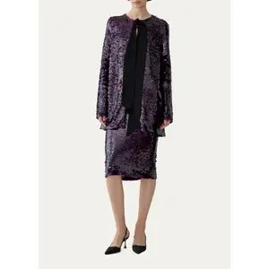 Carolina Herrera Sequin Embellished Long Cardigan