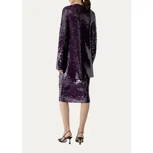 Carolina Herrera Sequin Embellished Long Cardigan