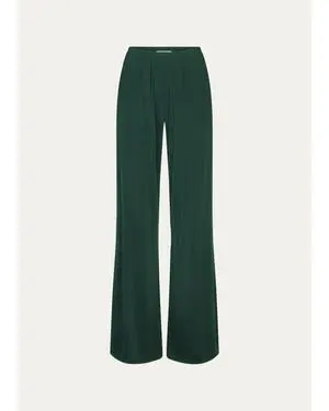 Eterne Rue Liquid Jersey Wide-leg Pants