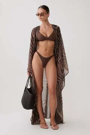 Meshki Neroli Sheer Maxi Kimono