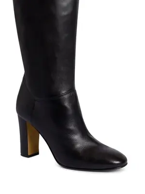 Alberta Ferretti Faux Leather Boots, Heeled Boot By
