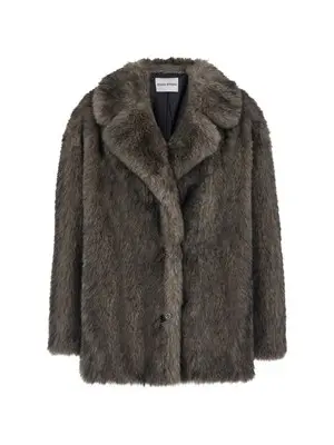 STAND STUDIO Angelika Faux Fux Coat