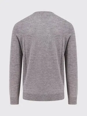Polo Ralph Lauren Crewneck Jumper In Pure Wool With Embroidered Pony Logo - Grey