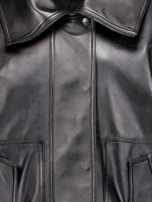 Balenciaga Leather Bomber Jacket