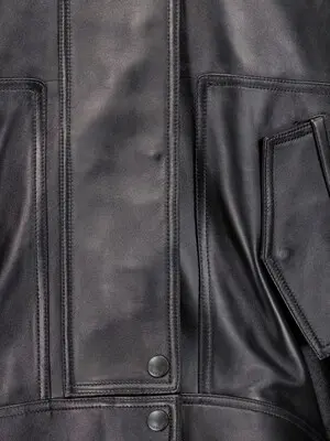 Balenciaga Leather Bomber Jacket