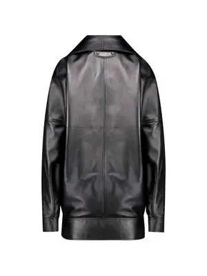 Balenciaga Leather Bomber Jacket