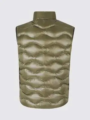 BLAUER. Water-repellent Quilted Nylon Technical Vest With High Neck - Green