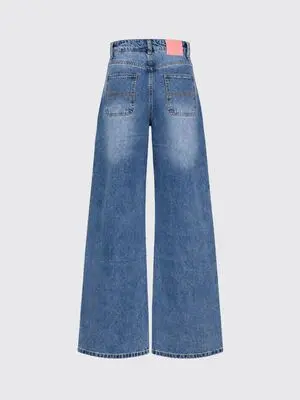 TWENTY FOURHAITCH High-waisted Wide-leg Cotton Denim Jeans