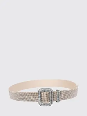 Benedetta Bruzziches Satin Belt With Crystal Jewelled Buckle