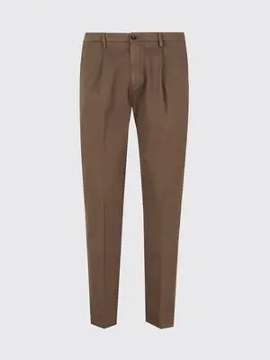 BRIGLIA 1949 Tiberio Slim Fit Cotton Blend Tailored Trousers - Brown