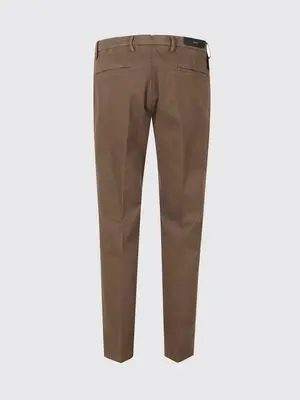 BRIGLIA 1949 Tiberio Slim Fit Cotton Blend Tailored Trousers - Brown