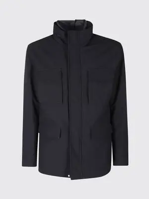 DUNO Polyester Utility Parka With High Neck And Flap Pockets