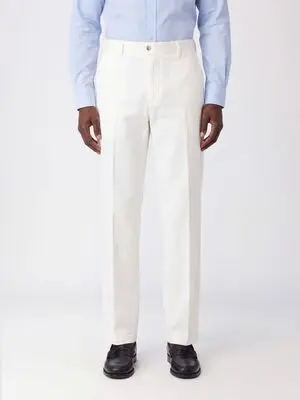 BRIGLIA 1949 Manhattan Straight-leg Cotton Chino Trousers - White