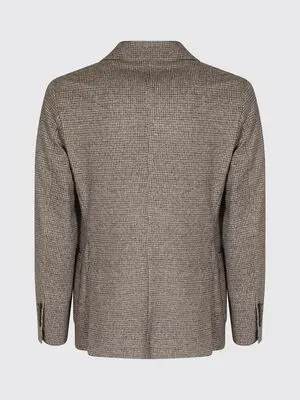 CIRCOLO 1901 Single-breasted Houndstooth Blazer In Organic Cotton