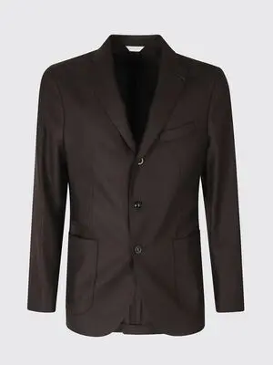 Boglioli Classic Single-breasted Blazer In Pure Virgin Wool With Patch Pockets
