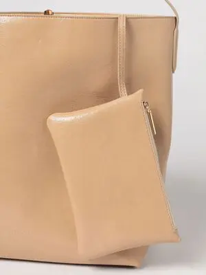 THEMOIRE Zoe Vegan Leather Shoulder Bag With Removable Pouch