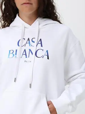 Casablanca Oversized Organic Cotton Hoodie With Printed Logo