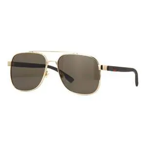 Gucci Square Frame Sunglasses - Gold