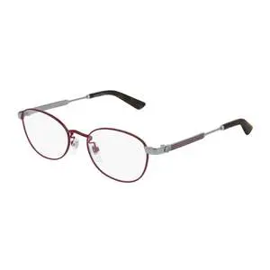 Gucci Gg Mini Clear Demo Lenses Eyeglasses - Red/silver