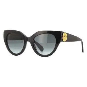 Gucci Cat-eye Sunglasses With Logo Accent - Black