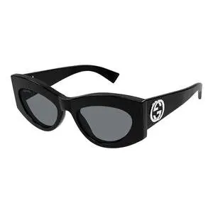 Gucci Cat-eye Sunglasses With Logo Detail - Black
