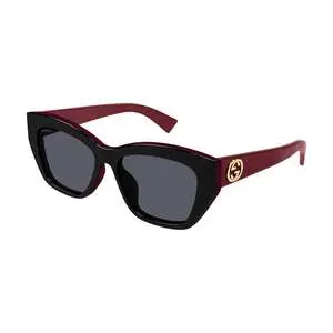 Gucci Iconic Gg Logo Sunglasses - Black/red