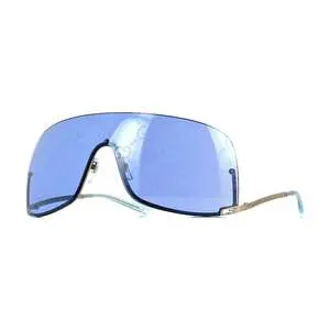 Gucci Gg Pattern Mirror Sunglasses For - Silver