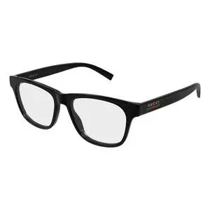 Gucci Square Eyeglasses With Clear Demo Lenses - Black