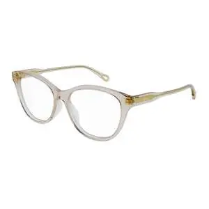 Chloé Chic Transparent-style Mini Eyeglasses With Clear Demo Lens - Transparent Pink