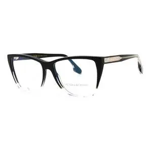 Victoria Beckham Inspired Mini Eyeglasses With Clear Demo Lenses - Black/crystal