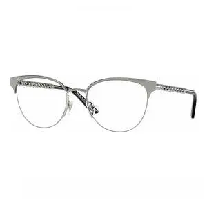 Versace Versatile Clear Demo Lenses Mini Eyeglasses - Silver