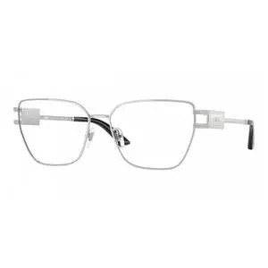Versace Ve1301 Mini Clear Demo Lens Eyeglasses - Silver