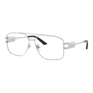 Versace Ve1302 Mini Clear Demo Lenses Eyeglasses For - Silver